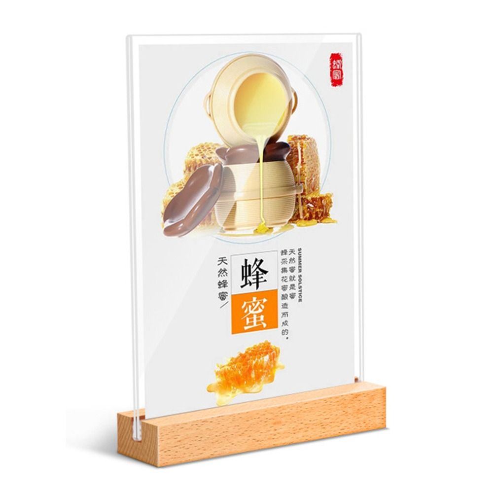 Creative Acrylic Table Top Sign Holder Double Sided A4/A5/A6 Menu ...