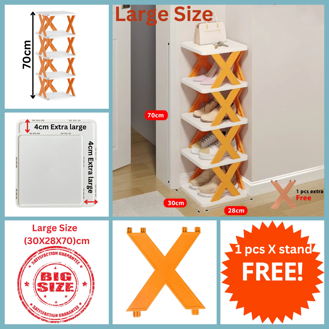 Stackable 5 Layer Shoe Rack Multifunctional Storage Shoe Rack Organizer ...