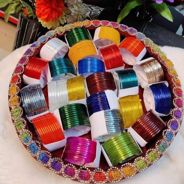 Reshmi kacher Churi Bangles For women - 48 PCS ( 4 Dozen) | Daraz.com.bd