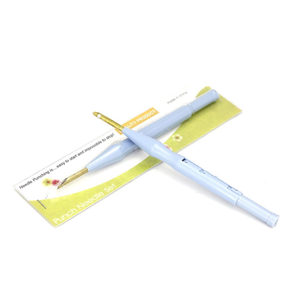 Knitting Handmade Wooden Handle Weaving Stitching Punch Needle Needle ...