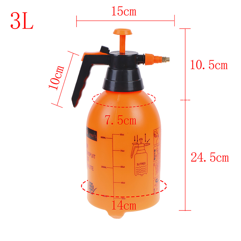 2/3L Portable Chemical Sprayer Pump Pressure Garden Water Spray Bottle ...
