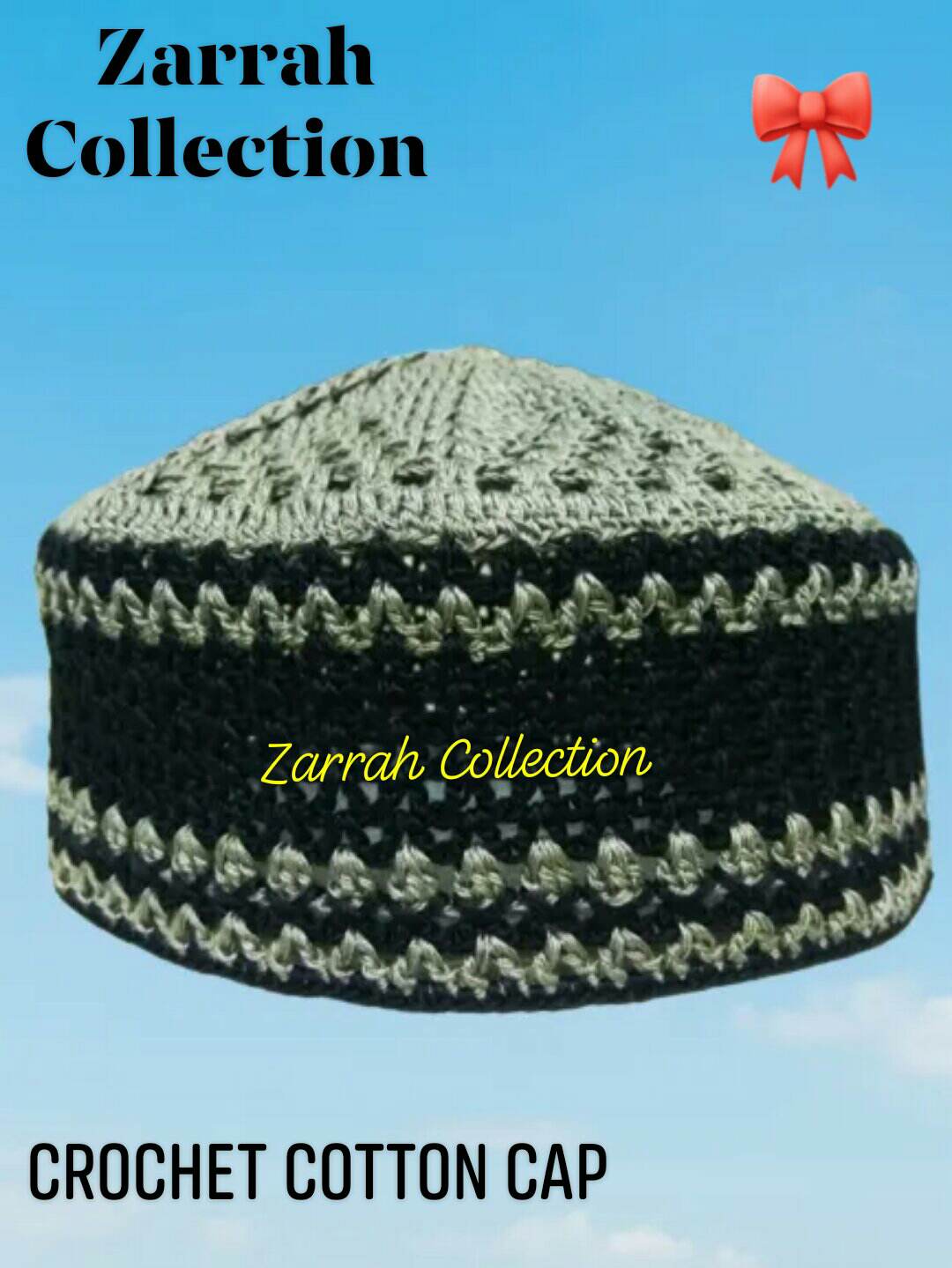 Pure Cotton Free Size Knitted White Islamic Tupi/Islamic Cap For Men