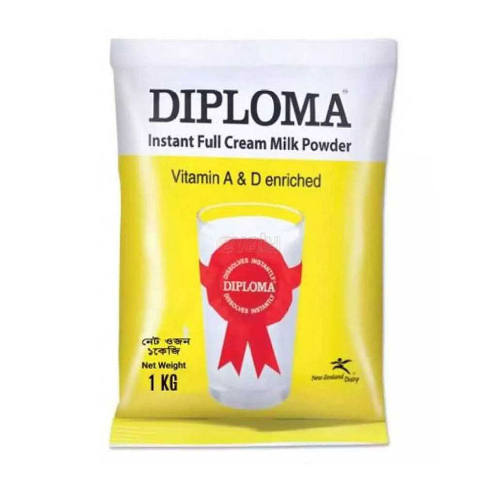 Diploma Instant Full Cream Milk Powder - 1Kg | Daraz.com.bd
