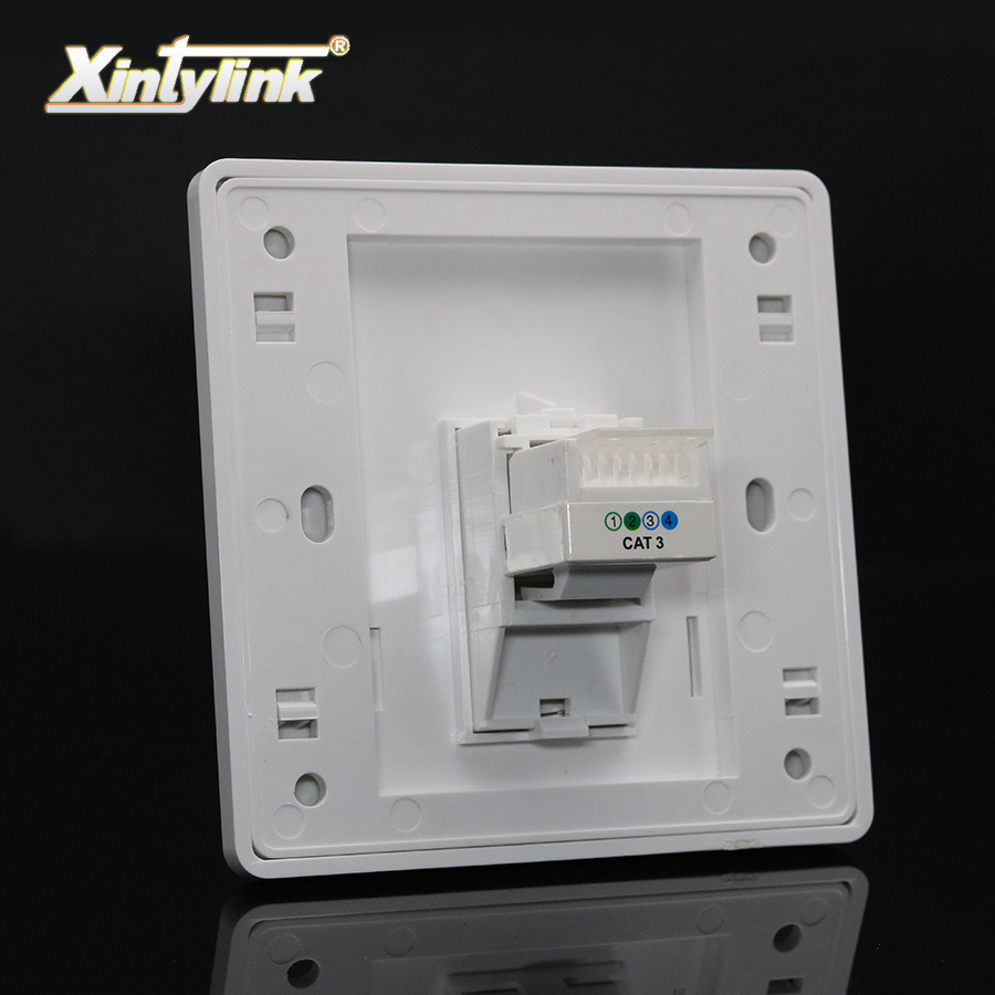 【YIYANGMAOYI111】xintylink telephone Socket jack 1 Port cat3 Keystone ...