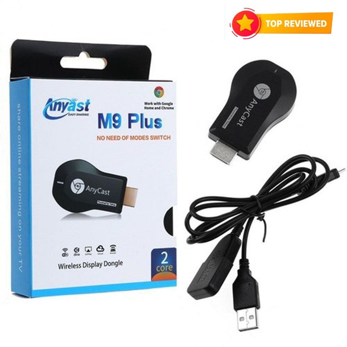 AnyCast MPlus WiFi Display Receiver HDMI 1080P TV DLNA Airplay