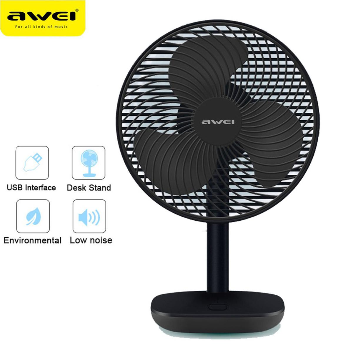 Awei F23 Mini Portable USB Rechargeable Desk Fan | Daraz.com.bd