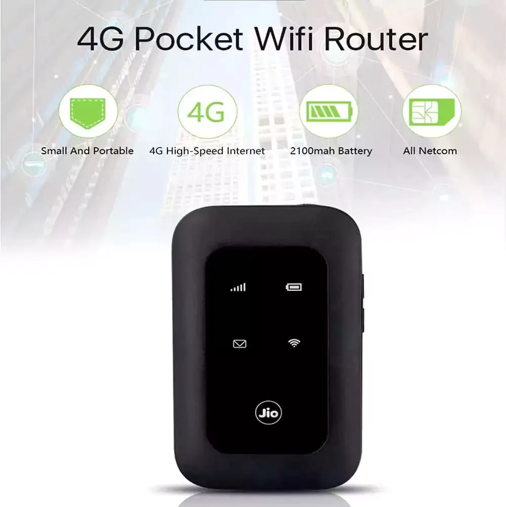 JIO 4G Wifi Airport pocket Router with Battery