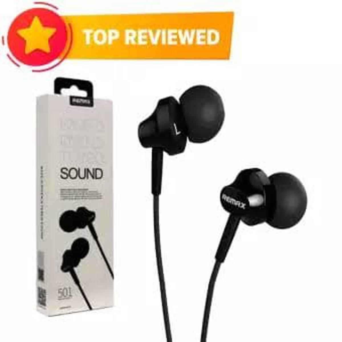 Remax RM 501 In Ear Earphone Stereo Headset Metal Body | Daraz.com.bd