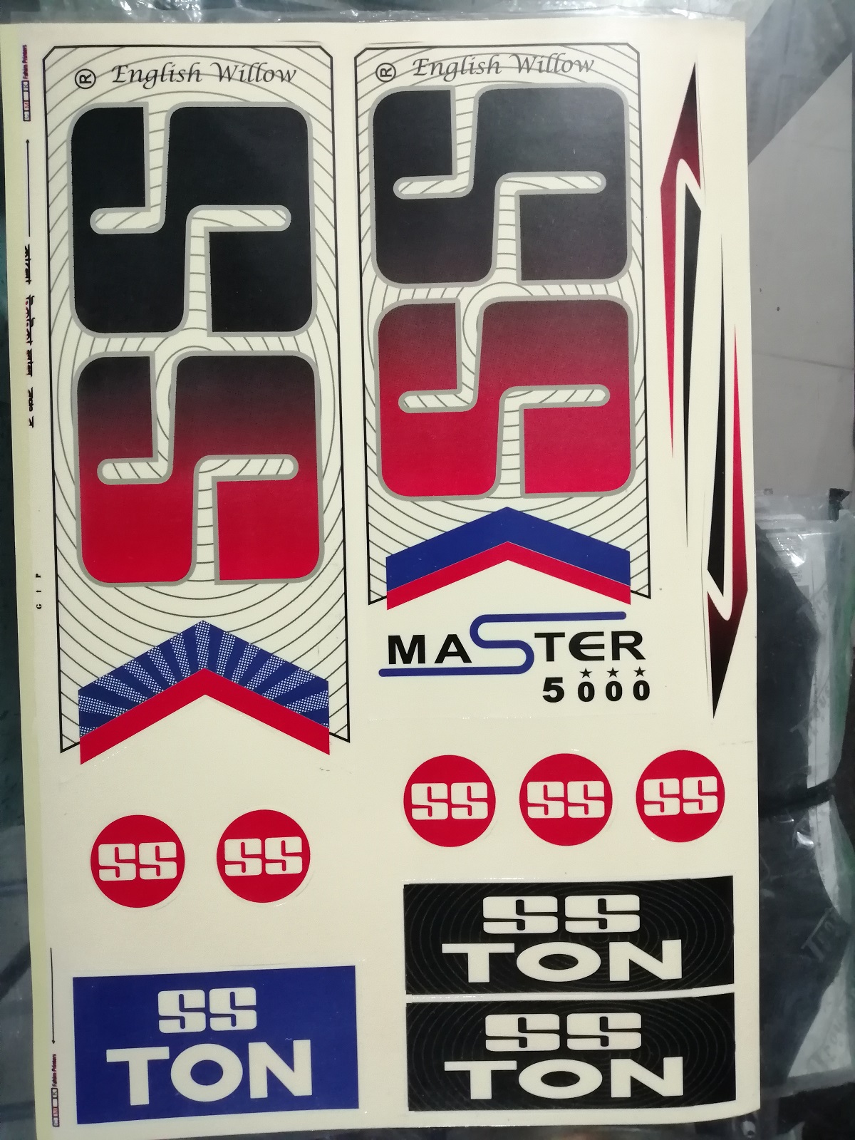 SS cricket bat Plastic stickers - 1 pcs | Daraz.com.bd