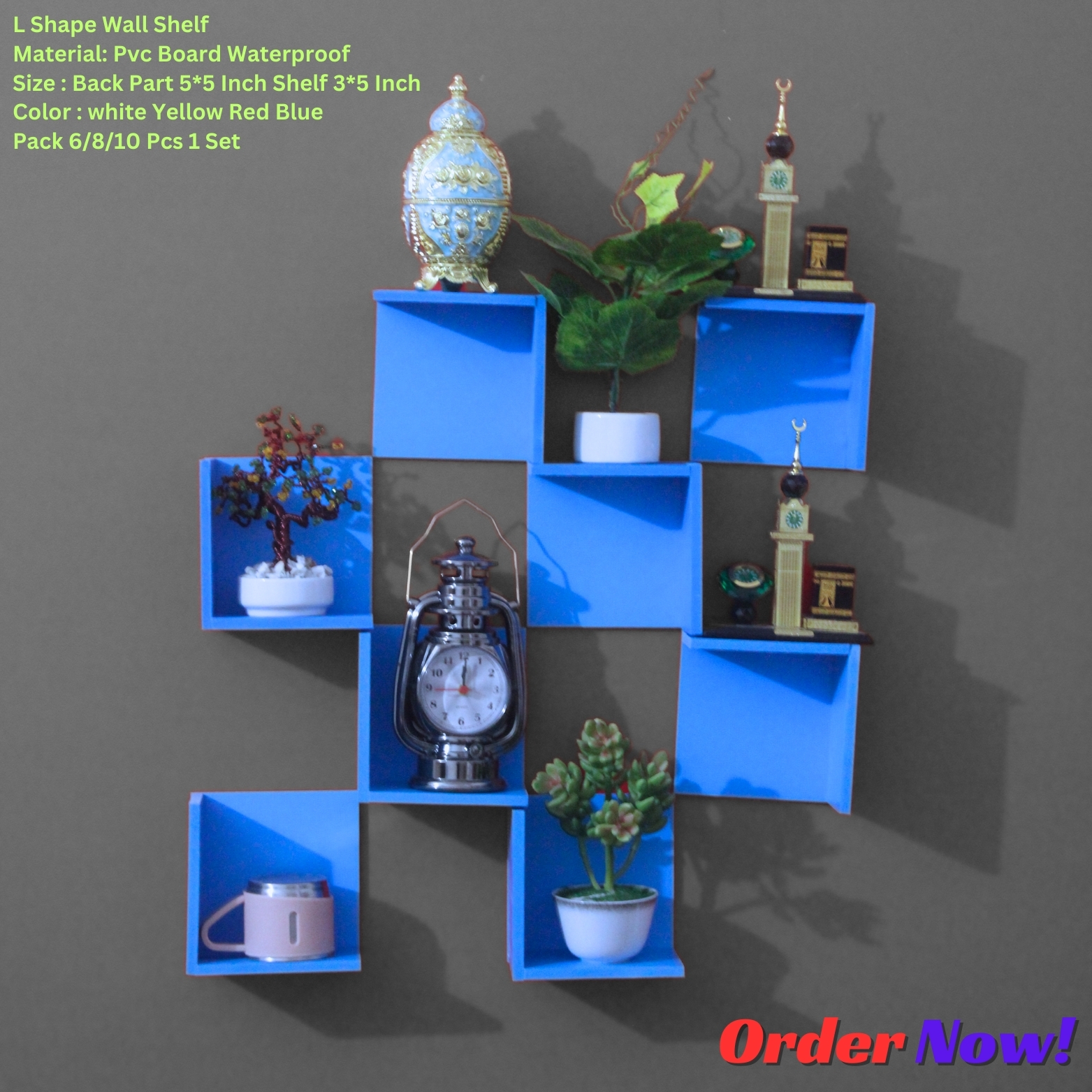 Wall Stand L Shape, Flower Stand (8 Pies Stand) Adhesive System, Flower ...