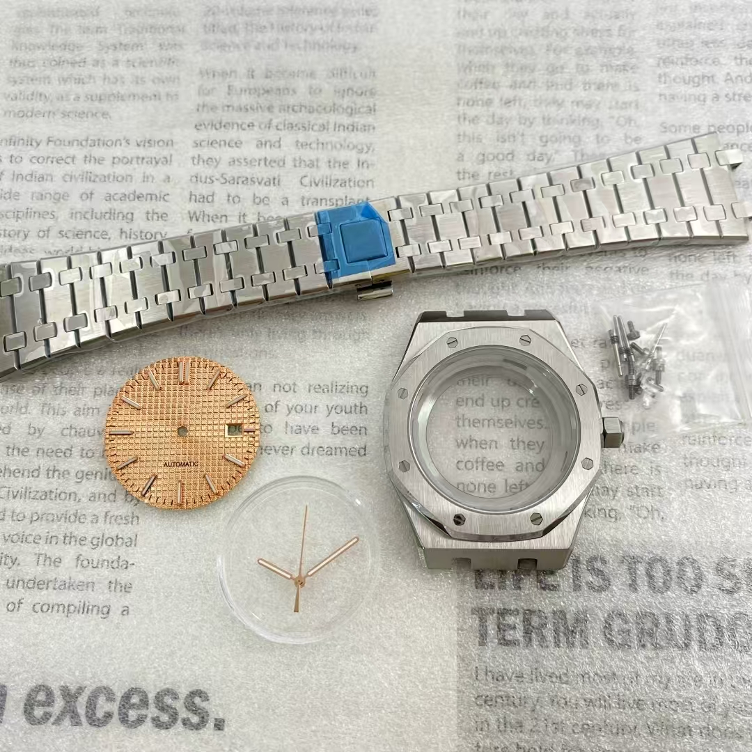 41MM Oak Case Sapphire Modified Mechanical Parts NH35 Movement Watch ...