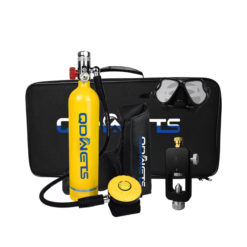 QDWETS 1L Mini Scuba Diving Tank/Equipment Oxygen Cylinder Underwater ...