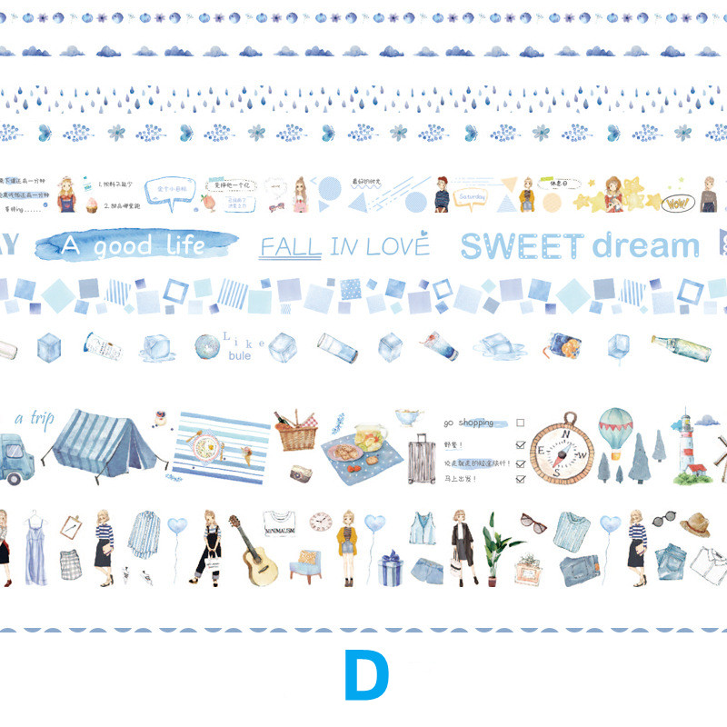 RHS Online 10 Rolls/Set Sweet Dream Series Washi Tape Decorative ...