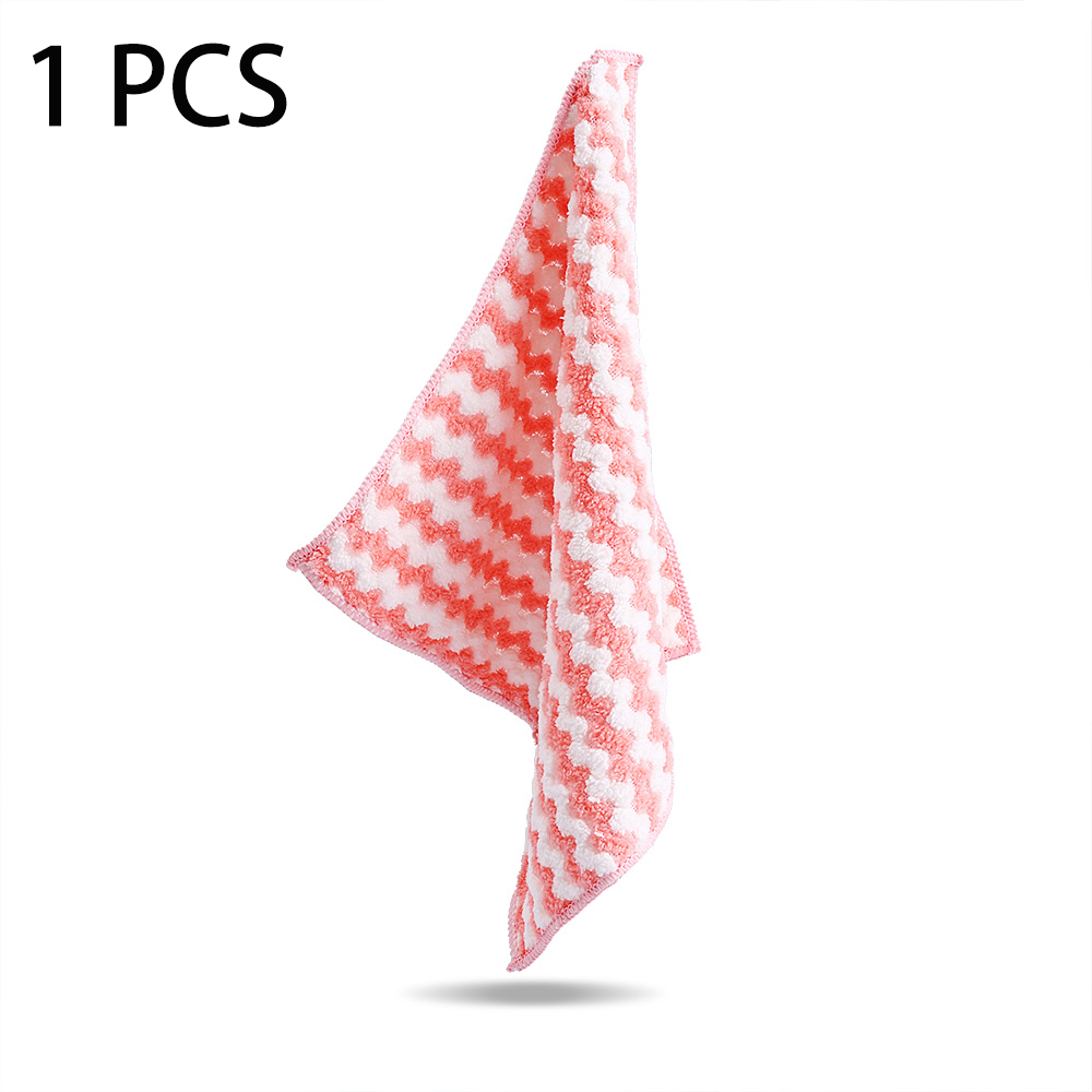 1/3 Pcs 25*25CM Cleaning Cloths Oil Free Dishwashing Towel Kitchen ...