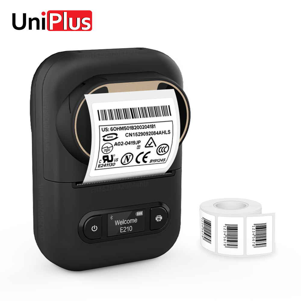 Portable Mini Printer E210 Thermal Label Printer Wireless Bluetooth ...