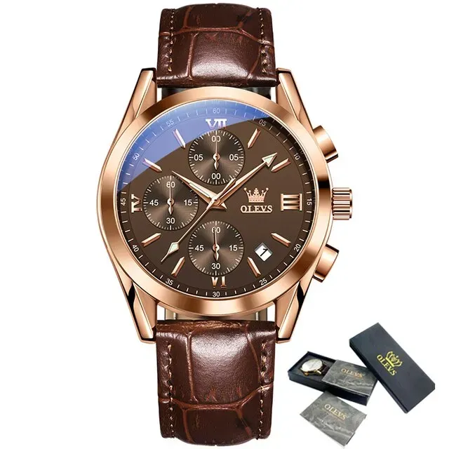 Olevs 2871 Waterproof Quartz Fashion Watch For Men