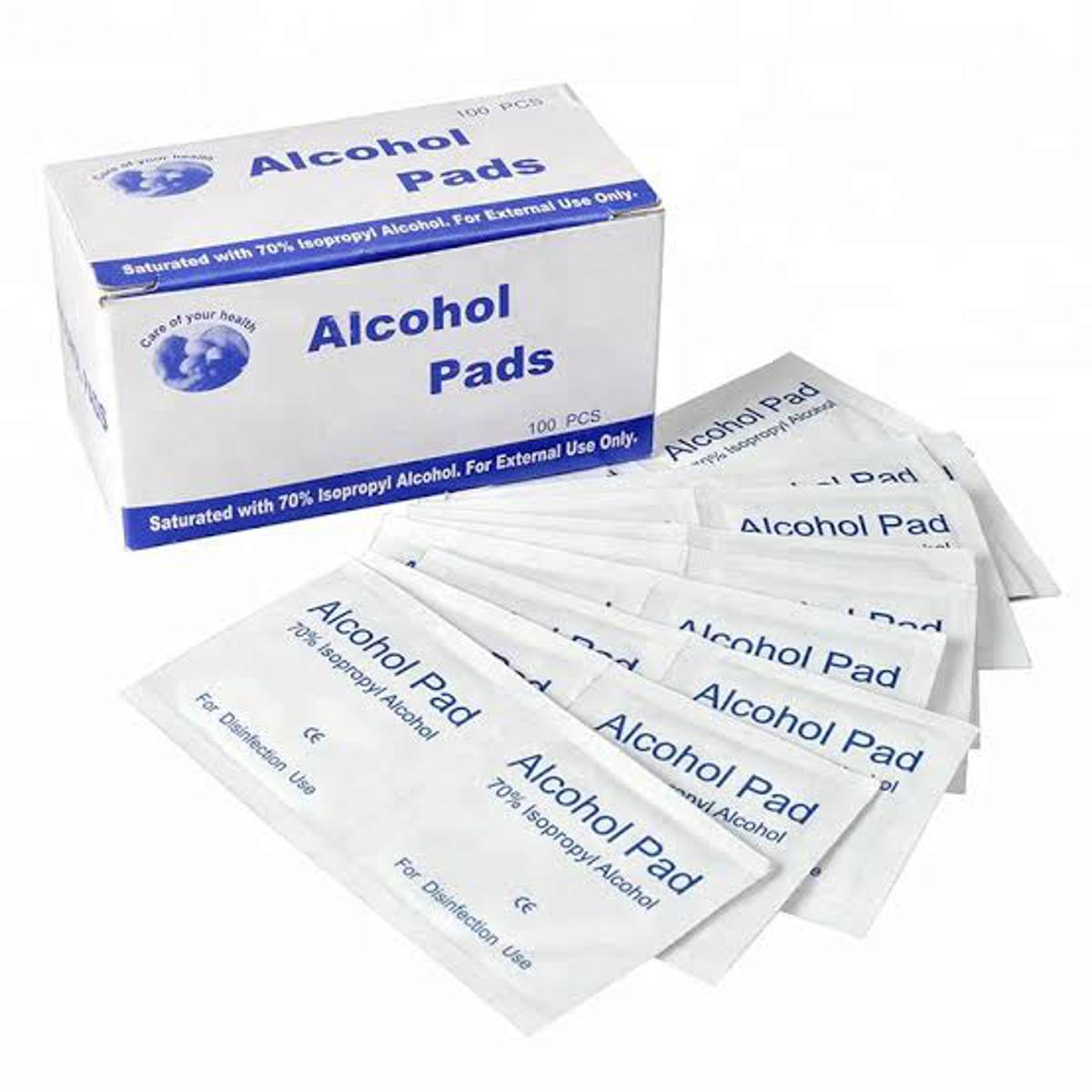 Al Cohol Pad 100 Piece (1Box)For Diabetic Patient