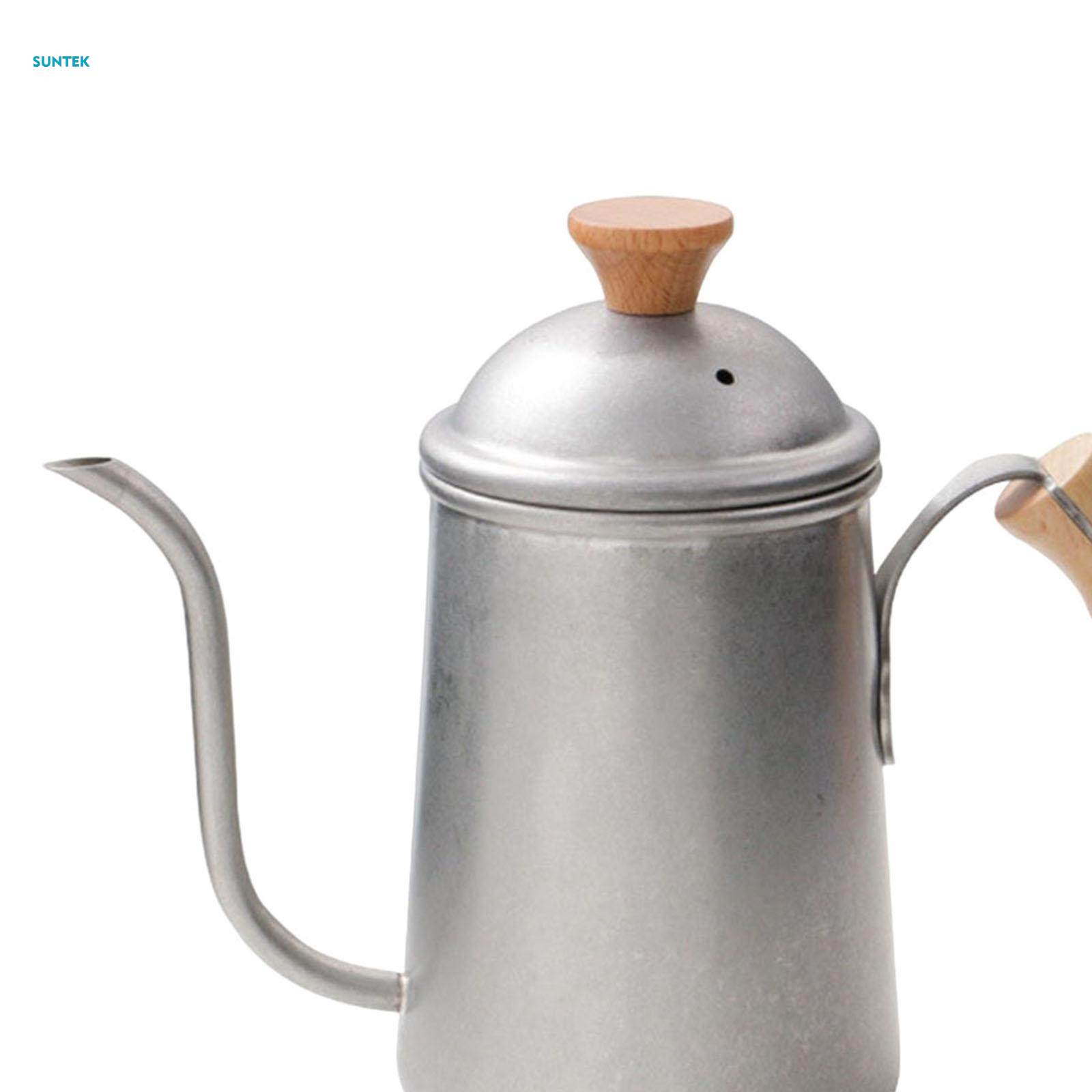 Stainless Steel Pour Over neck Tea Pot Neck Tea Pot for Kitchen Home ...