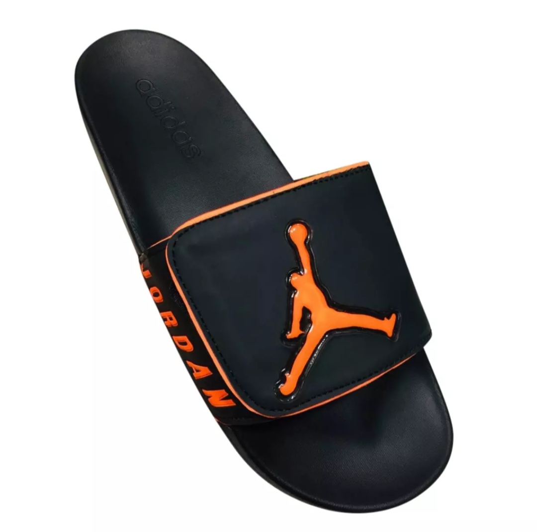 Stylish Black and Orange Color Slides Slipper for Men - Slides For Men ...