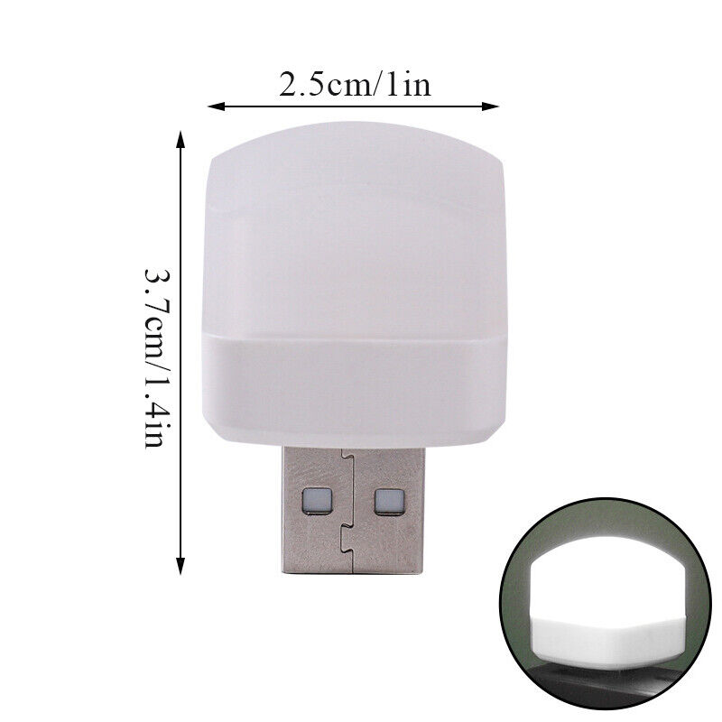 USB Plug Lamp Mini Night Light Computer Mobile Power Charging Small ...