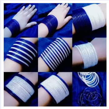 2 Dojon Bangles /Churi for girls Combo gift package (Reshmi Churi ...