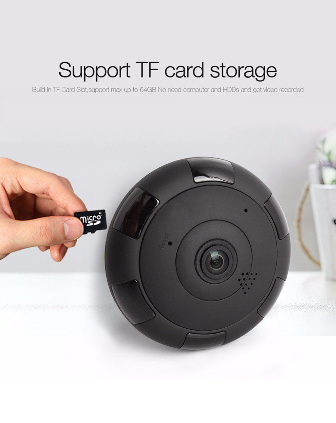 Fish-Eye Night Vision Wireless CCTV Security Camera 360° Panoramic Wifi ...