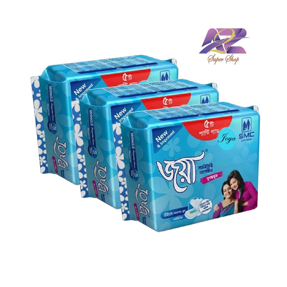 Joya Sanitary Napkin - Wings Regular Flow - 5 Pads Pack - Panty/Wings ...
