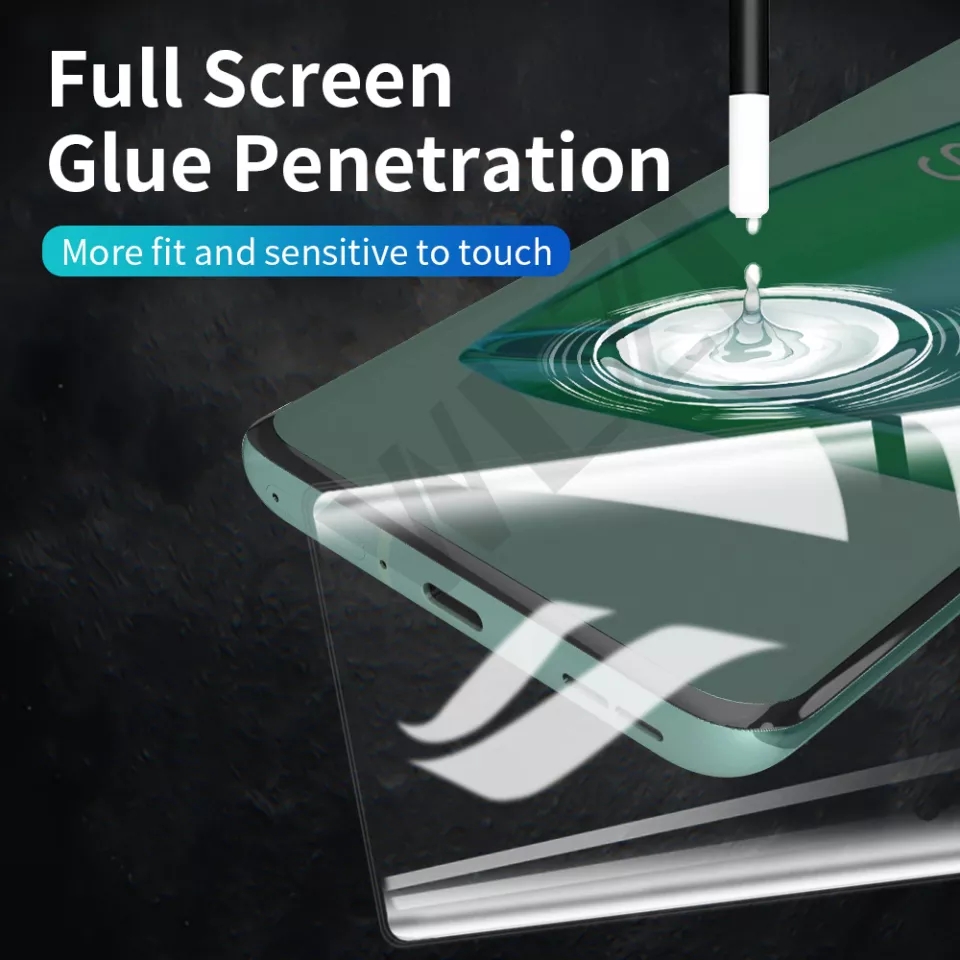 OnePlus 9 Pro _Xmart UV Light Adhesive Tempered Glass Screen Protector ...
