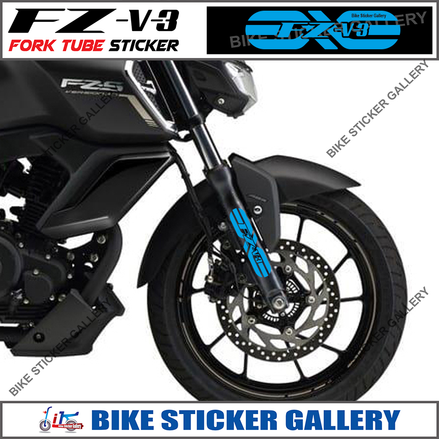 Fork Tube Sticker for FZ-v3 Bike - Zigzag Design (Waterproof & Premium ...