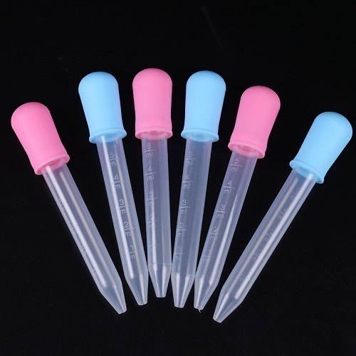 Baby Medicine Dropper 5ml Clear Silicone Plastic Pipette Liquid Food ...