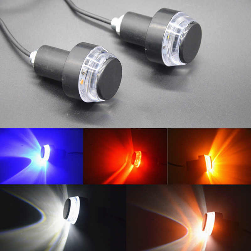 2 pis handlebar signal light for motorcycle/ bike indicator light Blue ...