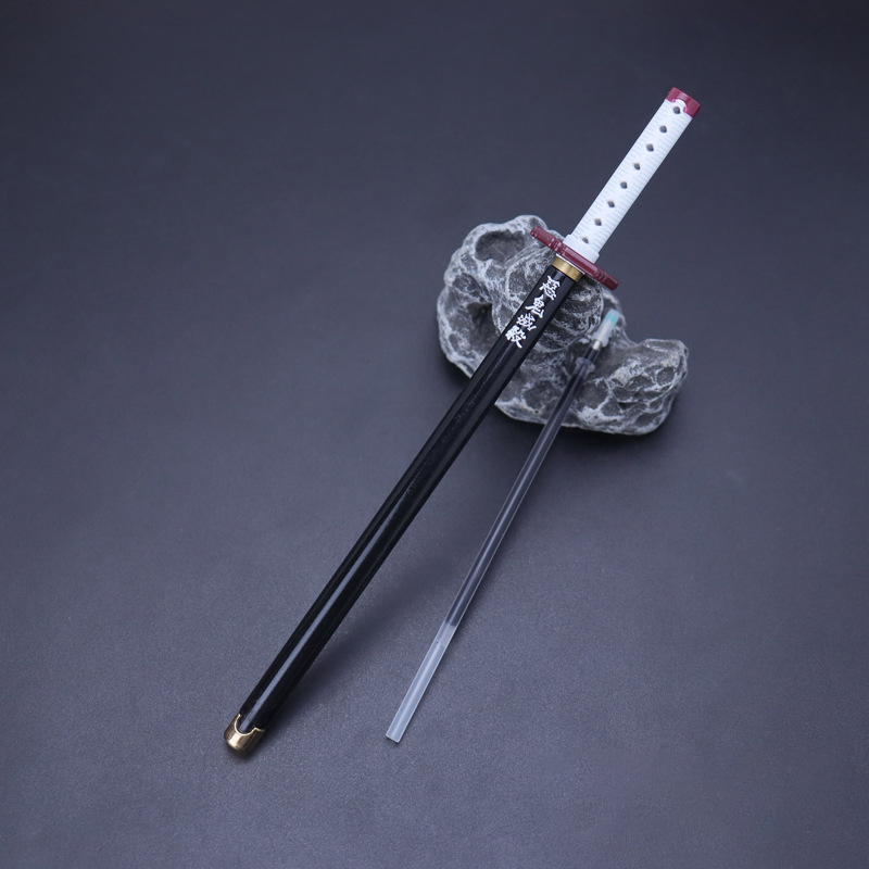 Creative Mini Katana Anime Sword Model Gel Pen Stationery Supplies ...