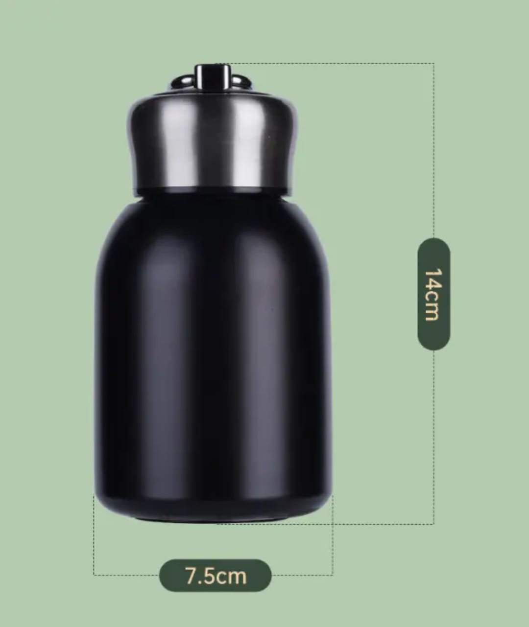 300ML cute Lady Kid Mini Pocket Double Wall Drinking Leakproof Vacuum ...