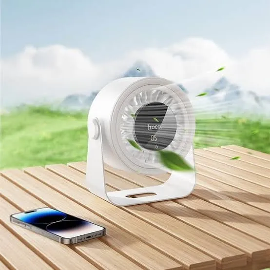 Hoco HX66 Table Fan 5 Speed Level 50dB Low Noise 3000mAh Ultra Long ...