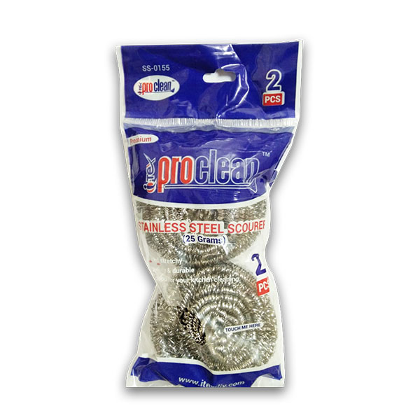 Spontex Tough Scourer 4pcs, Silver 在庫処分
