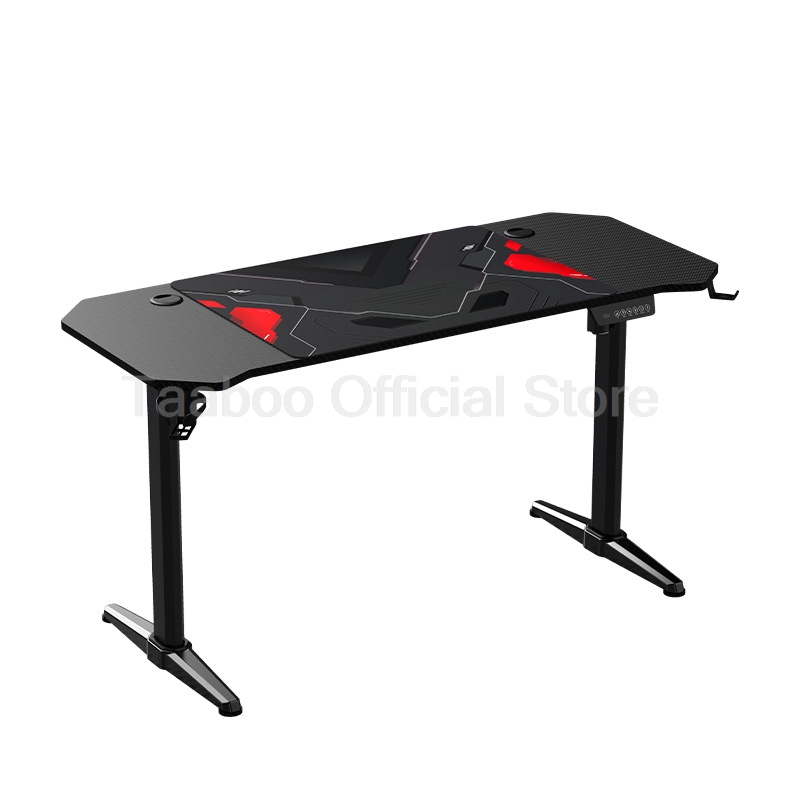 Lifting Standing Desk Electric Gaming Desk with RGB LED Lights ...