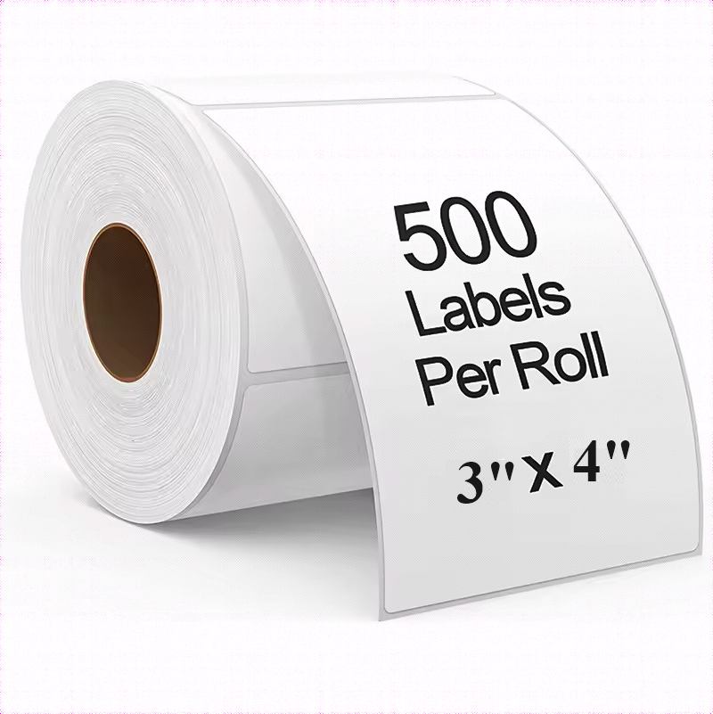 Barcode thermal invoice carton sticker DT paper (3inch X 4inch) 500 pcs ...