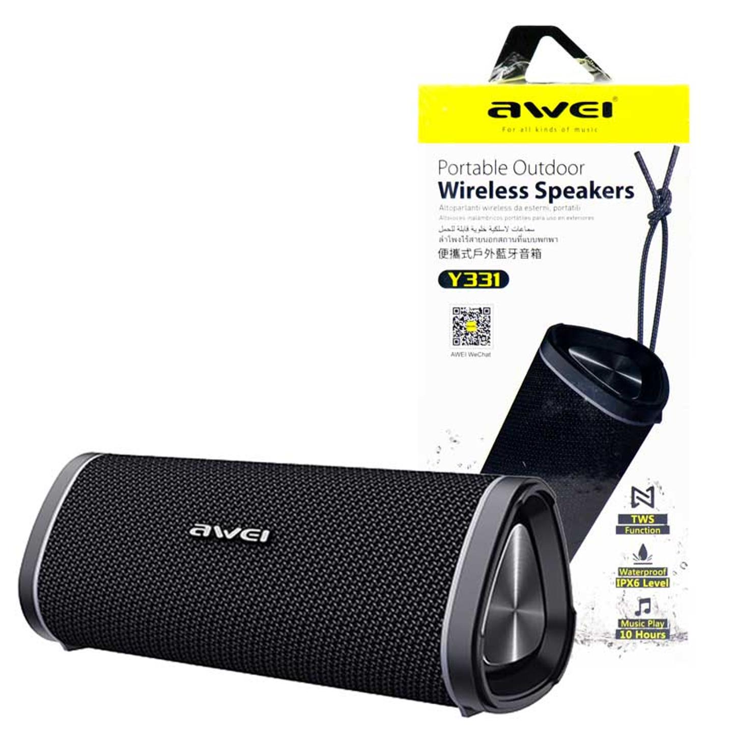 Awei Y331 Outdoor Waterproof Speaker Awei bluetooth speaker 7inch | Daraz.com.bd
