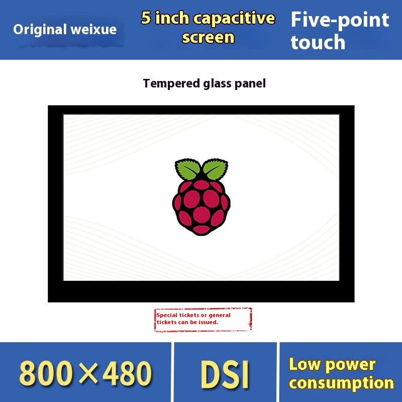 Micro Snow Raspberry Pi 4.3-inch 5-inch 7-inch capacitive touch display ...