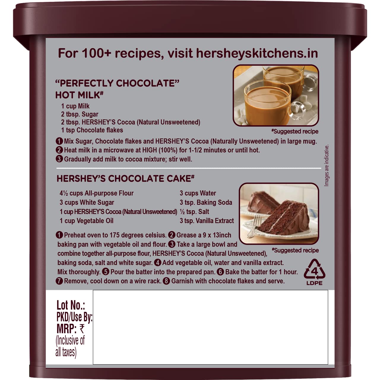 Hersheys Cocoa Powder - 225Gm 100% Cacao Unsweetened | Daraz.com.bd