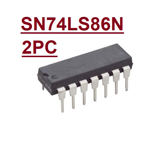 7486 SN74HC86N 74HC86 74LS86 XOR Gate IC Dual In Package DIP 14 Pin IC Electrical Circuitry ...