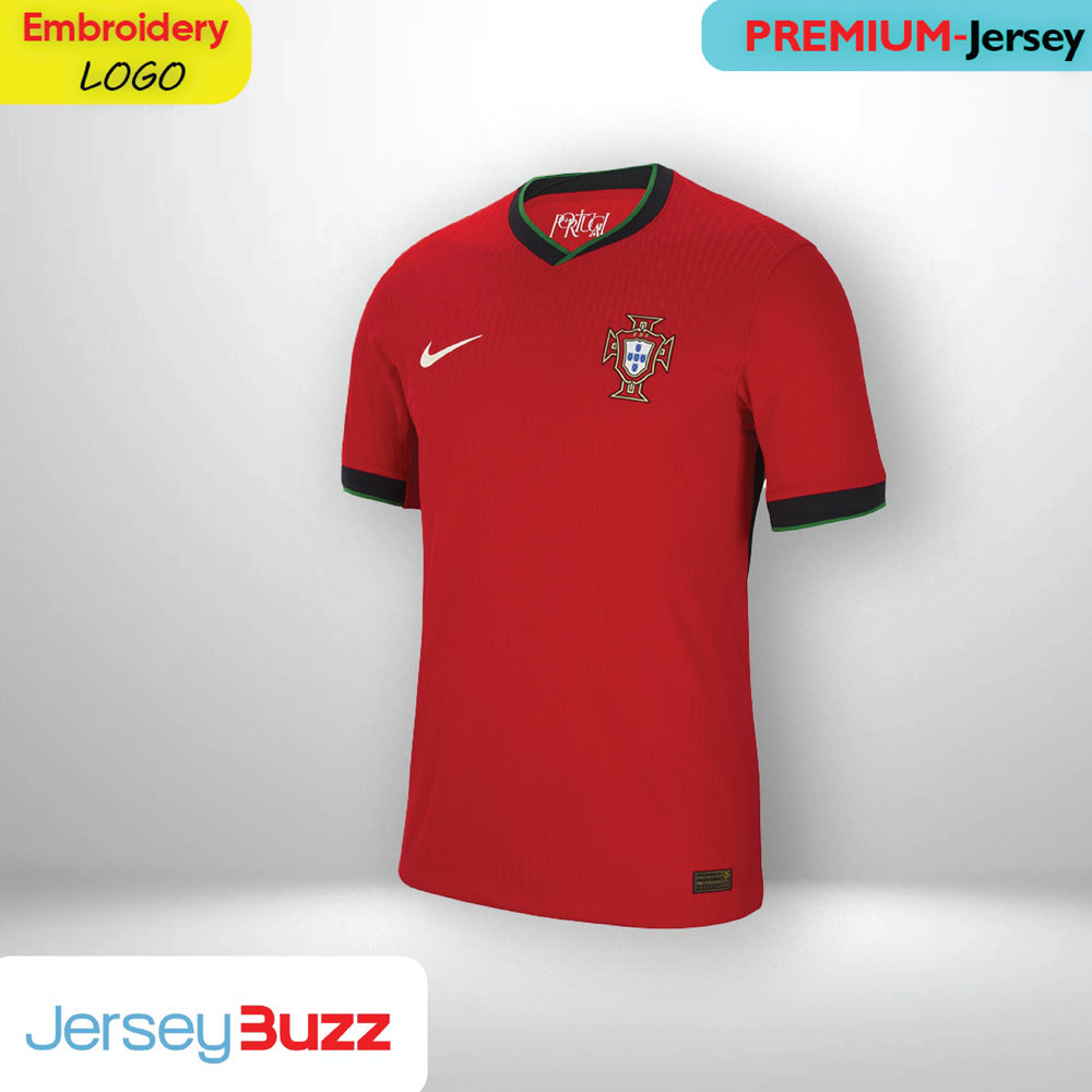 Portugal Euro 2024 Jersey Premium Quality-Portugal Short sleeve Jersey ...