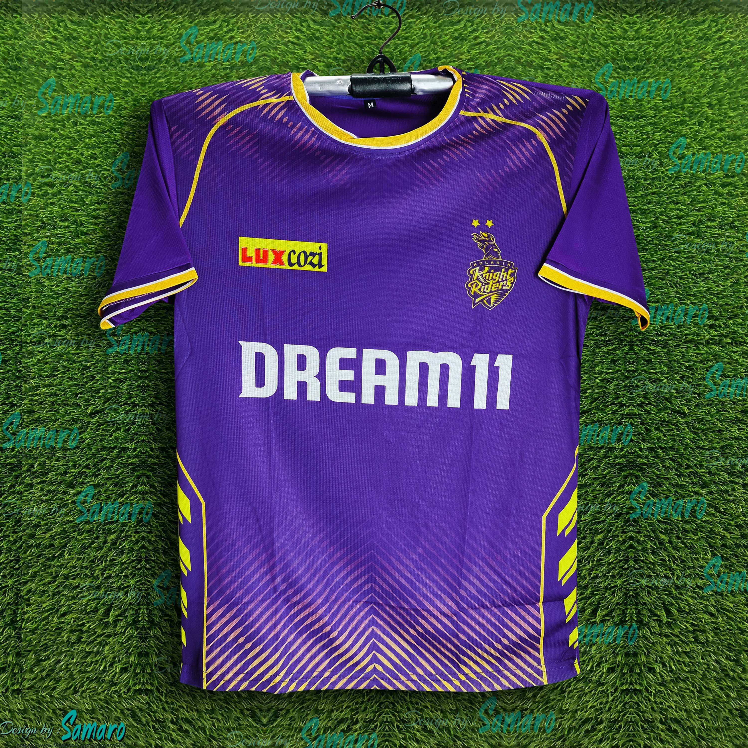 Kolkata Knight Riders Short Sleeve Cricket Jersey For Men - KKR Half ...