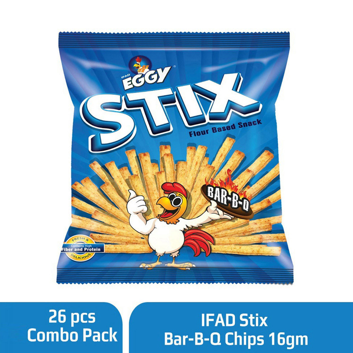 Ifad Eggy Stix Chips (Bar-B-Q) 16gm X (26 Pcs Pack) | Daraz.com.bd