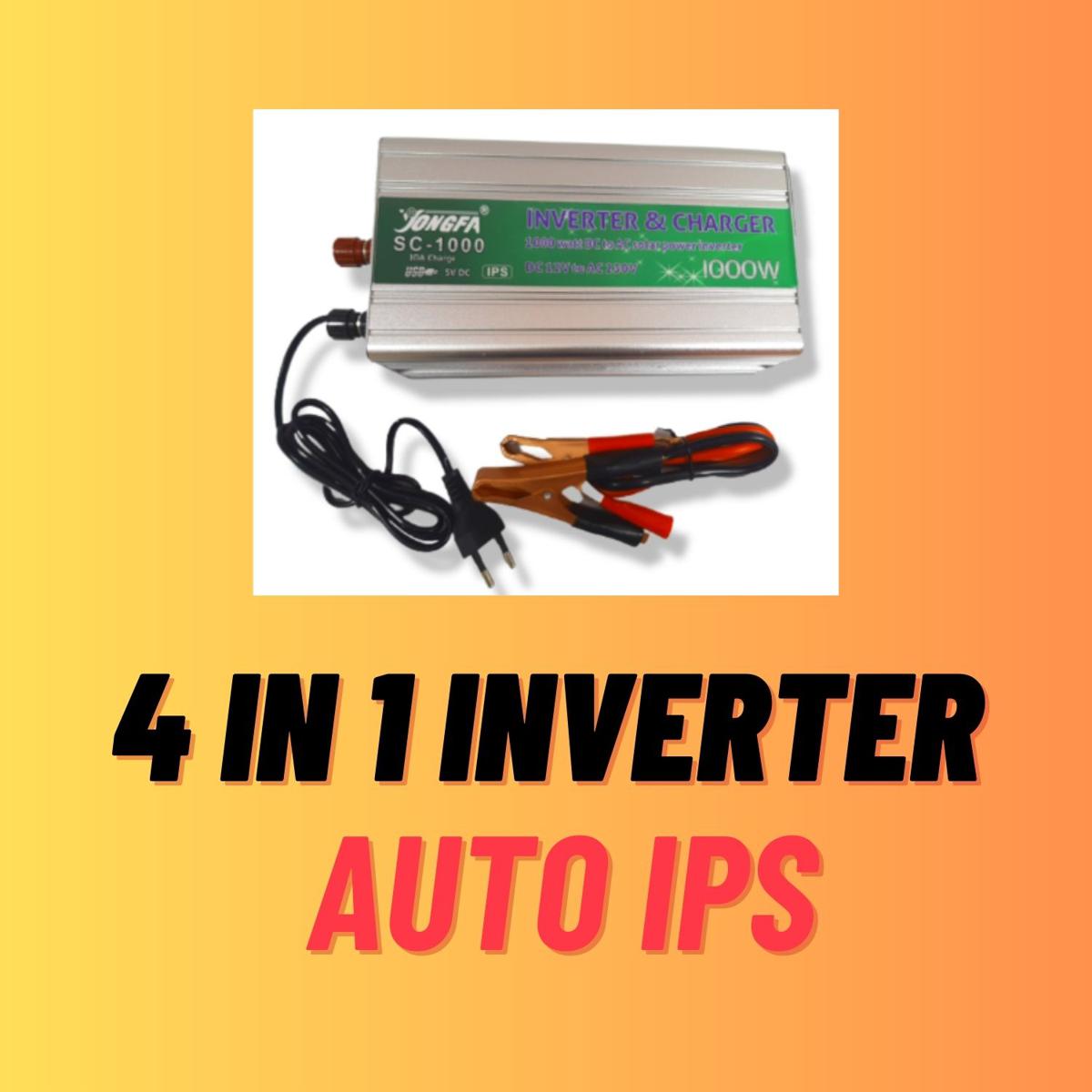 4 in 1 inverter / 1000W IPS Machine & Battery Charger (Full Auto DC 12V ...