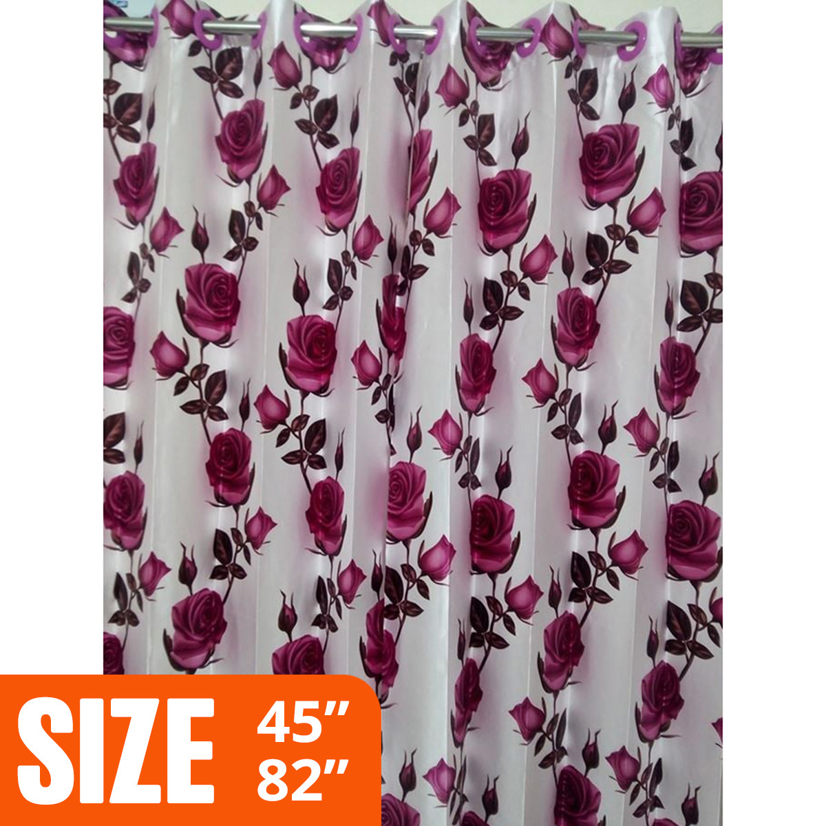 Synthetic Satin Rose Flower Design Porda | Daraz.com.bd