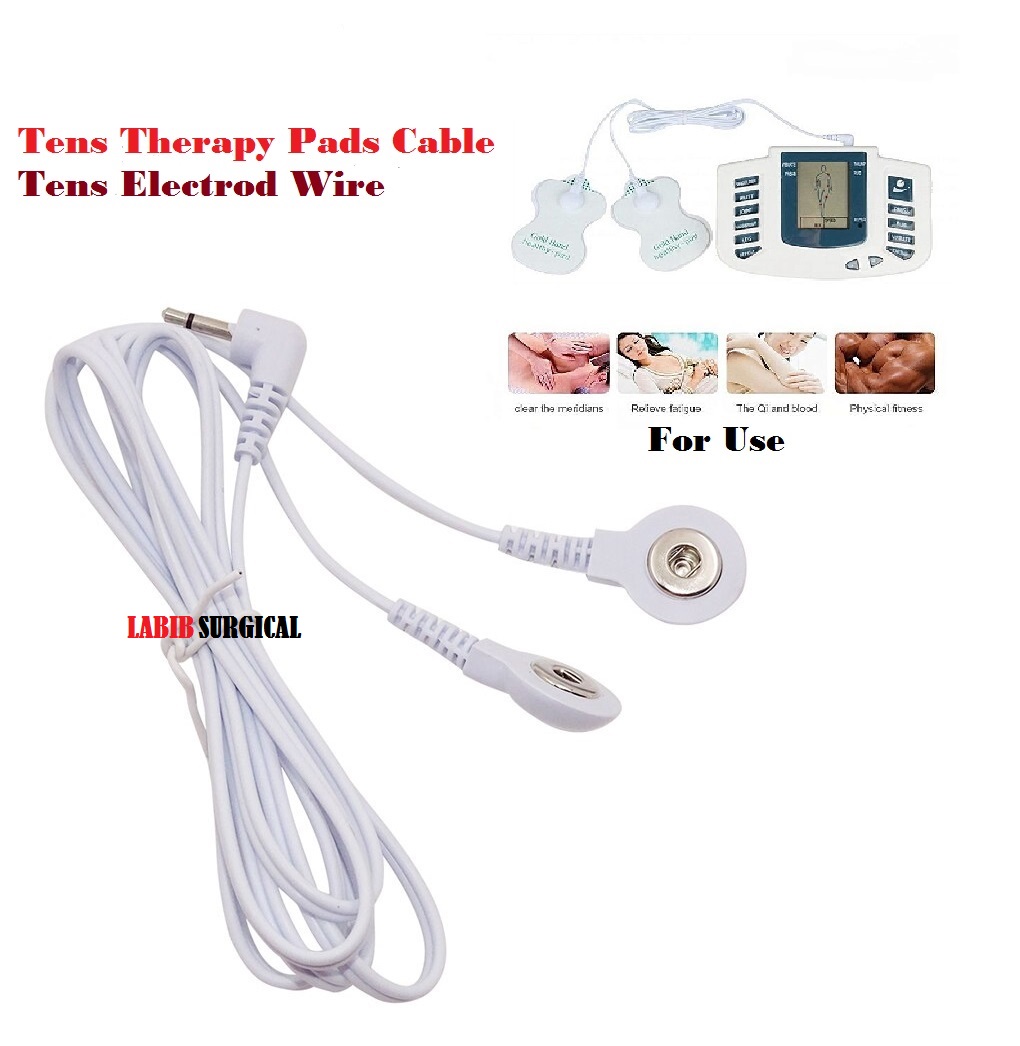 Electrode Lead Wire 2 Button Connecting Cables for Digital TENS Therapy ...
