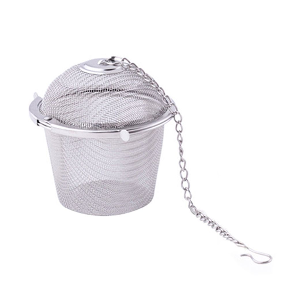 Stainless Steel Tea Locking Spice Egg Shape Ball Mesh Infuser Tea ...
