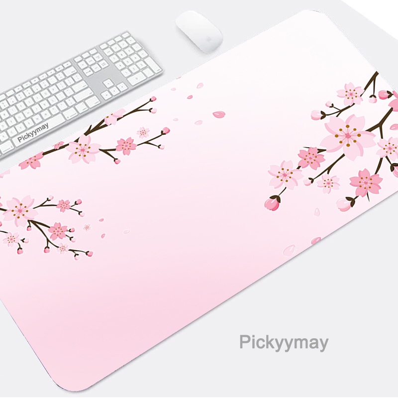 Pink Sakura Mouse Pad Gaming Mousepad Cherry Blossom Mause Large Gamer ...