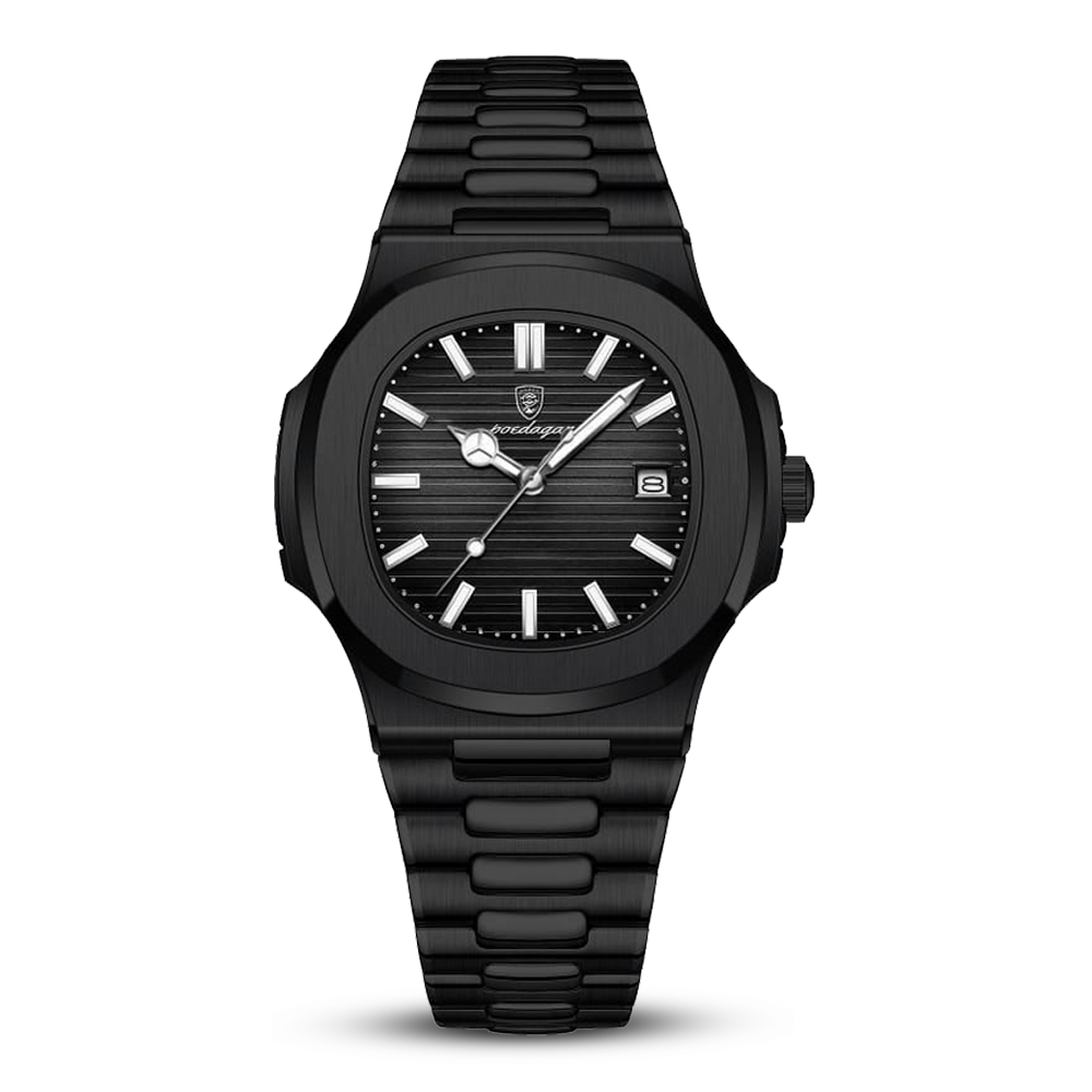 POEDAGAR 613 Square Stainless Steel Men’s Wristwatch – Waterproof 3BAR ...